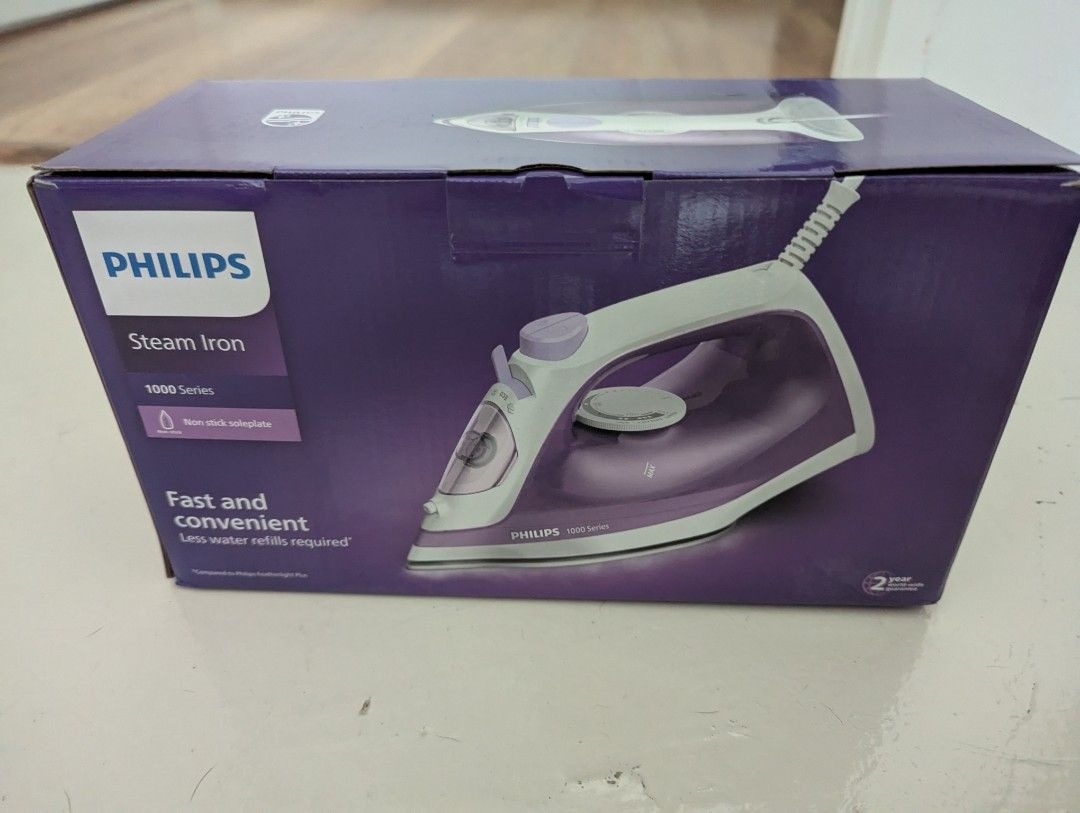 Philips Steam Iron 1000 Series - Brand New, TV & Home Appliances, Irons ...