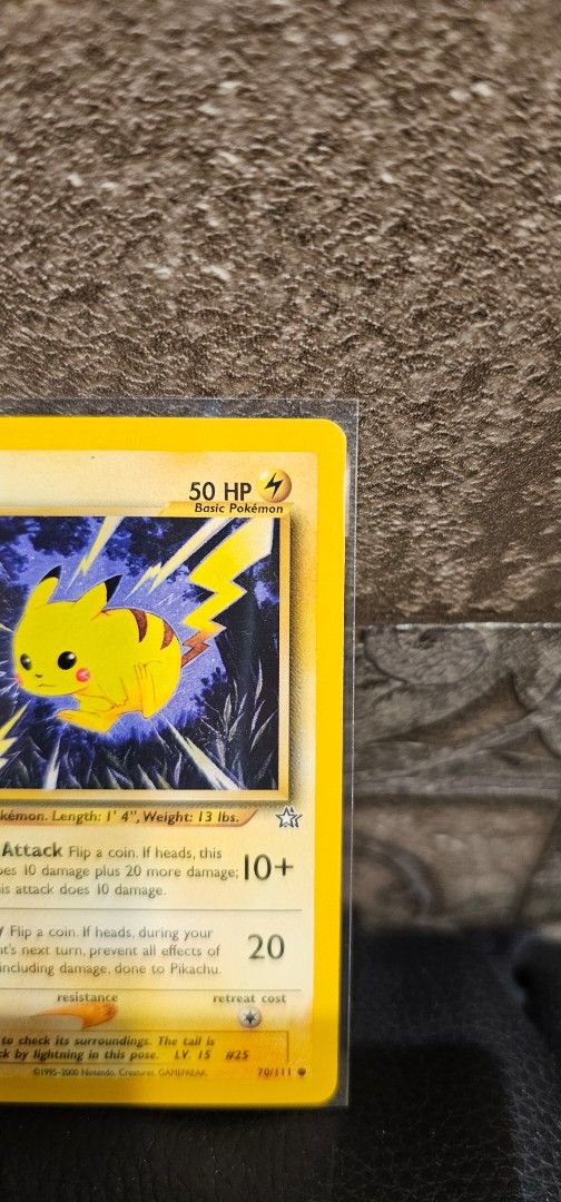 Pokemon Base Set Pikachu Card 1st edition 70/111, Hobbies & Toys, Toys ...
