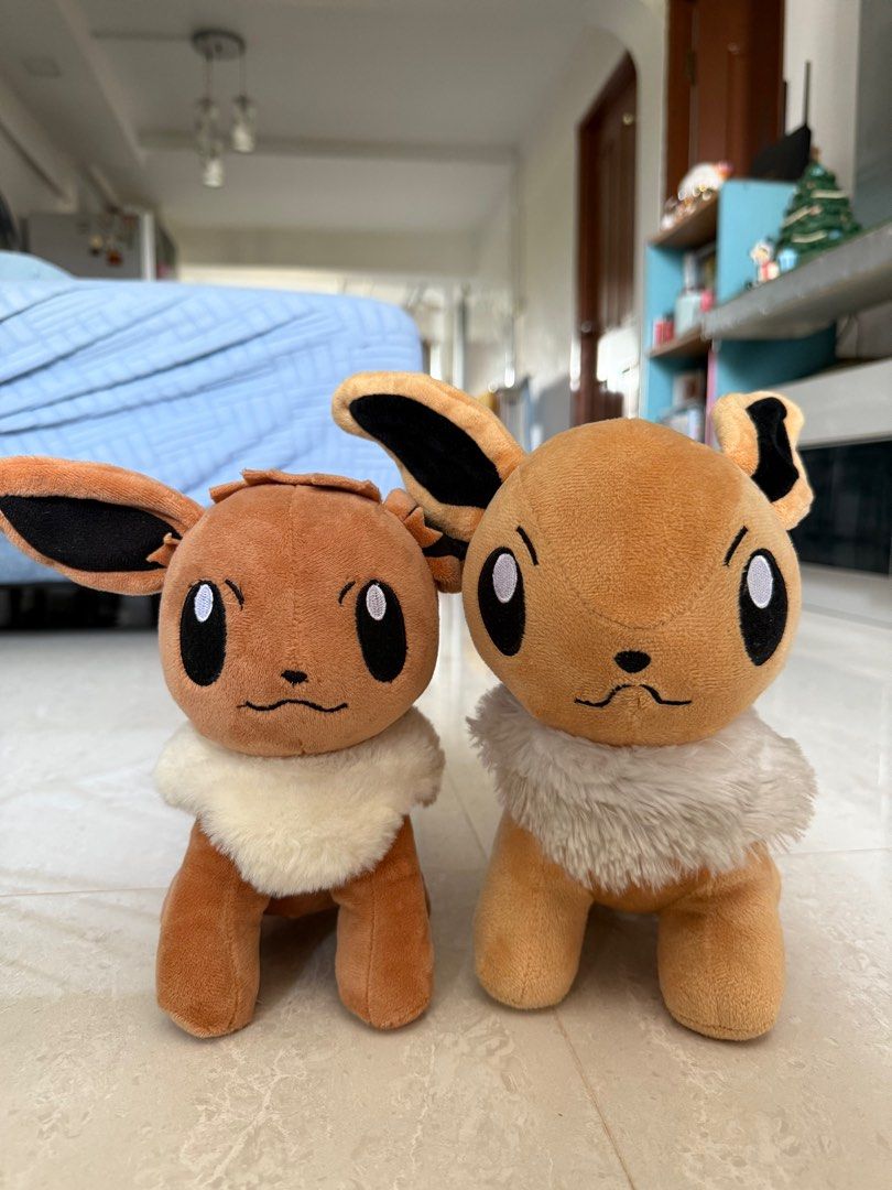 Pokemon Eevee Plush Toys - Set of 2, Hobbies & Toys, Toys & Games on ...