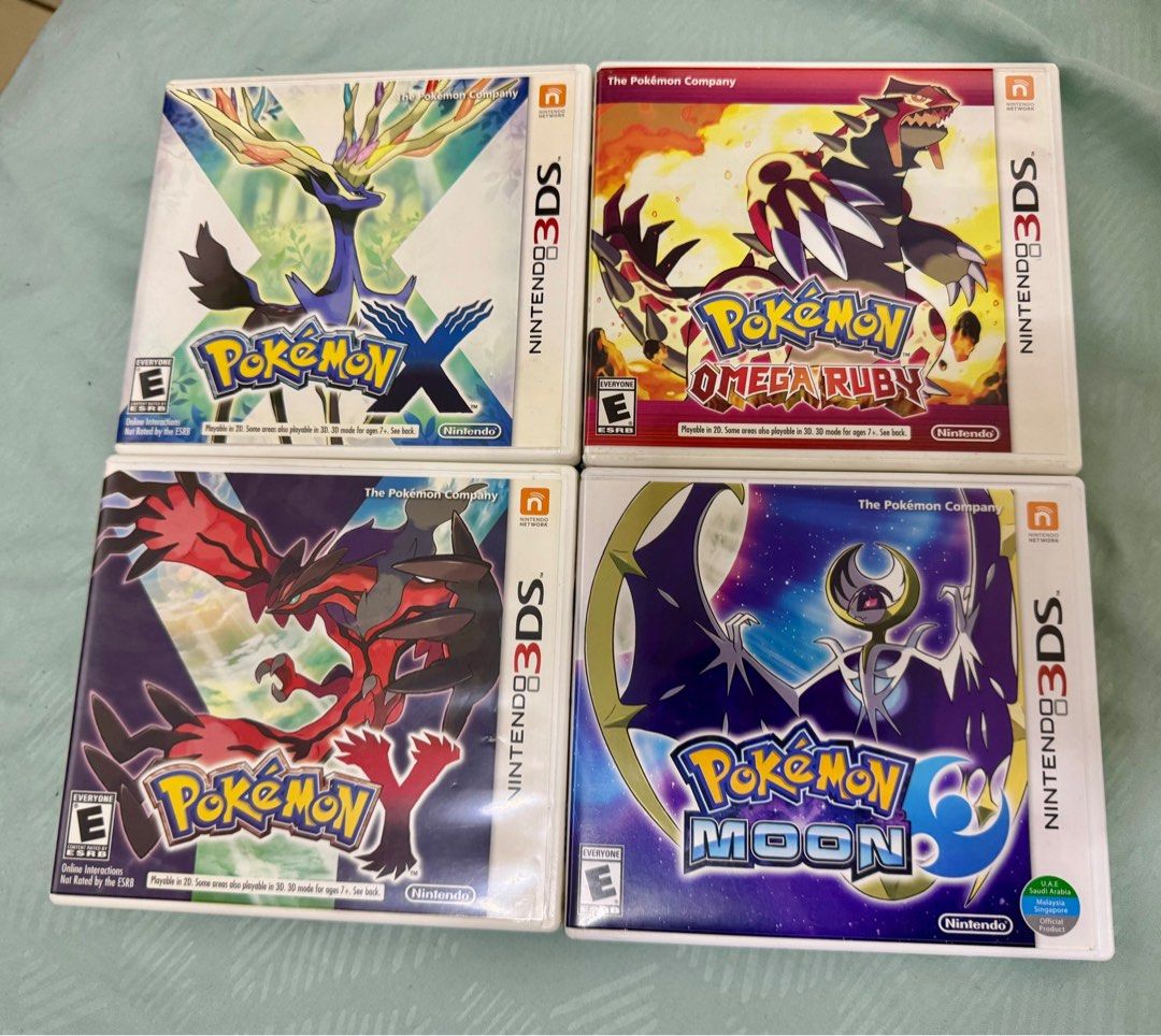 Pokemon Omega Ruby, Pokemon X, Pokemon Y, Pokemon Moon for New 3DS XL ...