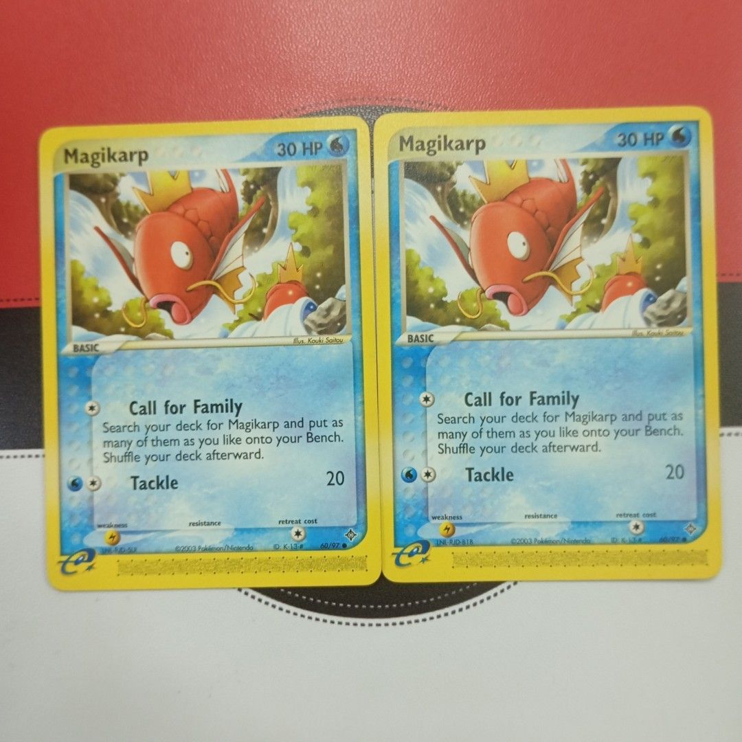 Pokemon TCG - Magikarp 60/97 - EX Dragon (common), Hobbies & Toys, Toys ...