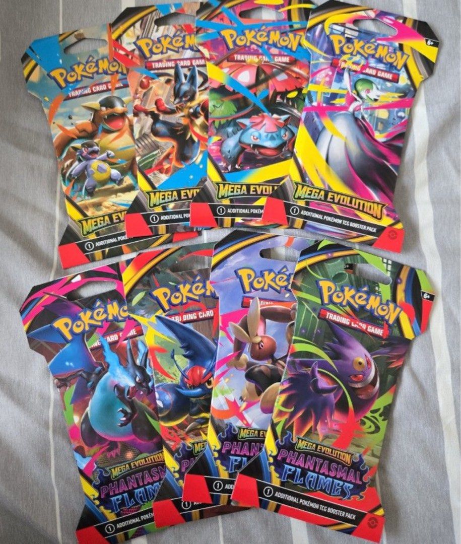 Pokemon TCG Mega Evolution & Phantom Forces Booster Packs, Hobbies ...