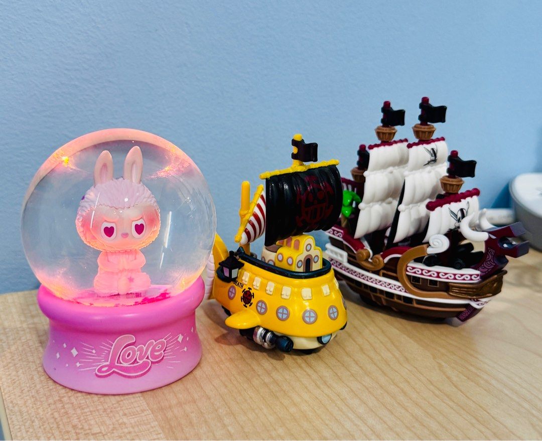 Pop mart One Piece ship series and Labubu crystal ball, Hobbies & Toys ...