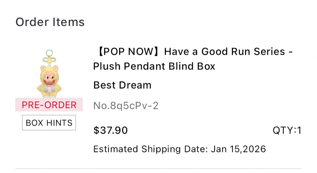 popmart have a good run twinkle plush pendant, Hobbies & Toys ...