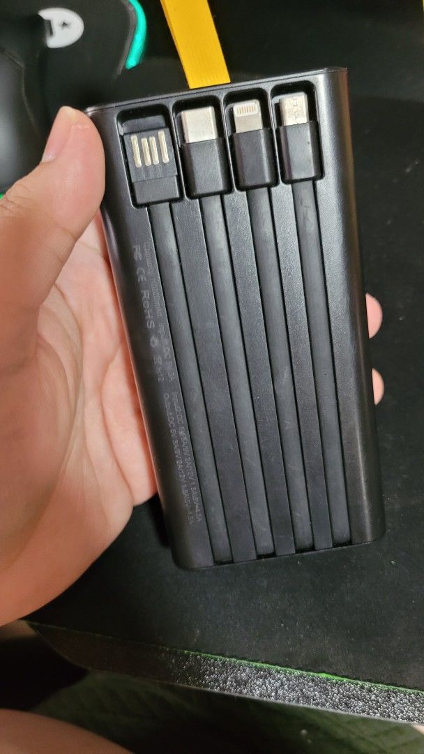 Power Bank w cable 10000MaH, Mobile Phones & Gadgets, Mobile & Gadget ...