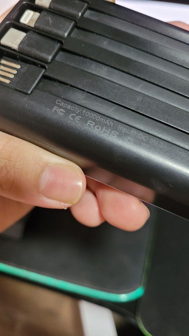 Power Bank w cable 10000MaH, Mobile Phones & Gadgets, Mobile & Gadget ...