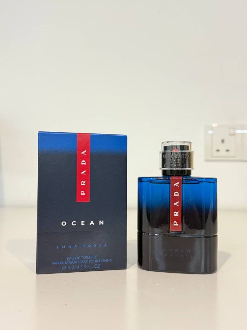 Prada Luna Rossa Ocean Eau de Toilette 100ml, Beauty & Personal Care ...