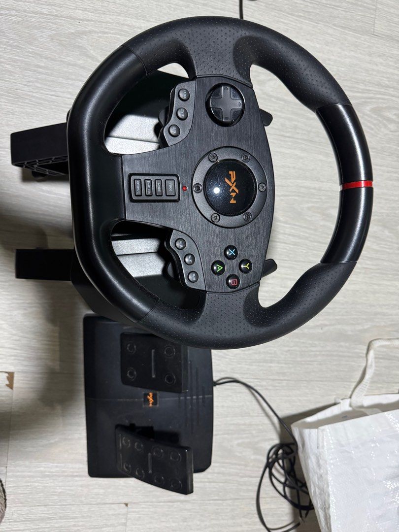 PXN V900 Gaming Steering wheel with paddles, Video Gaming, Gaming ...