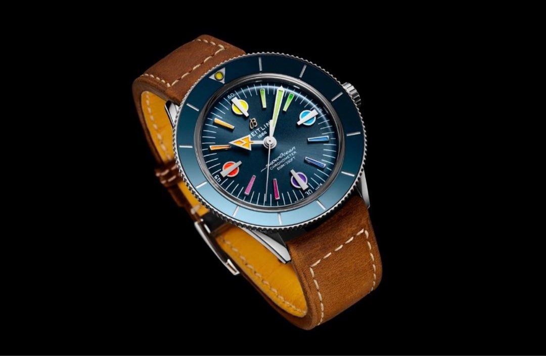 Rare Breitling Superocean Heritage ’57 Limited Edition II Rainbow Blue ...
