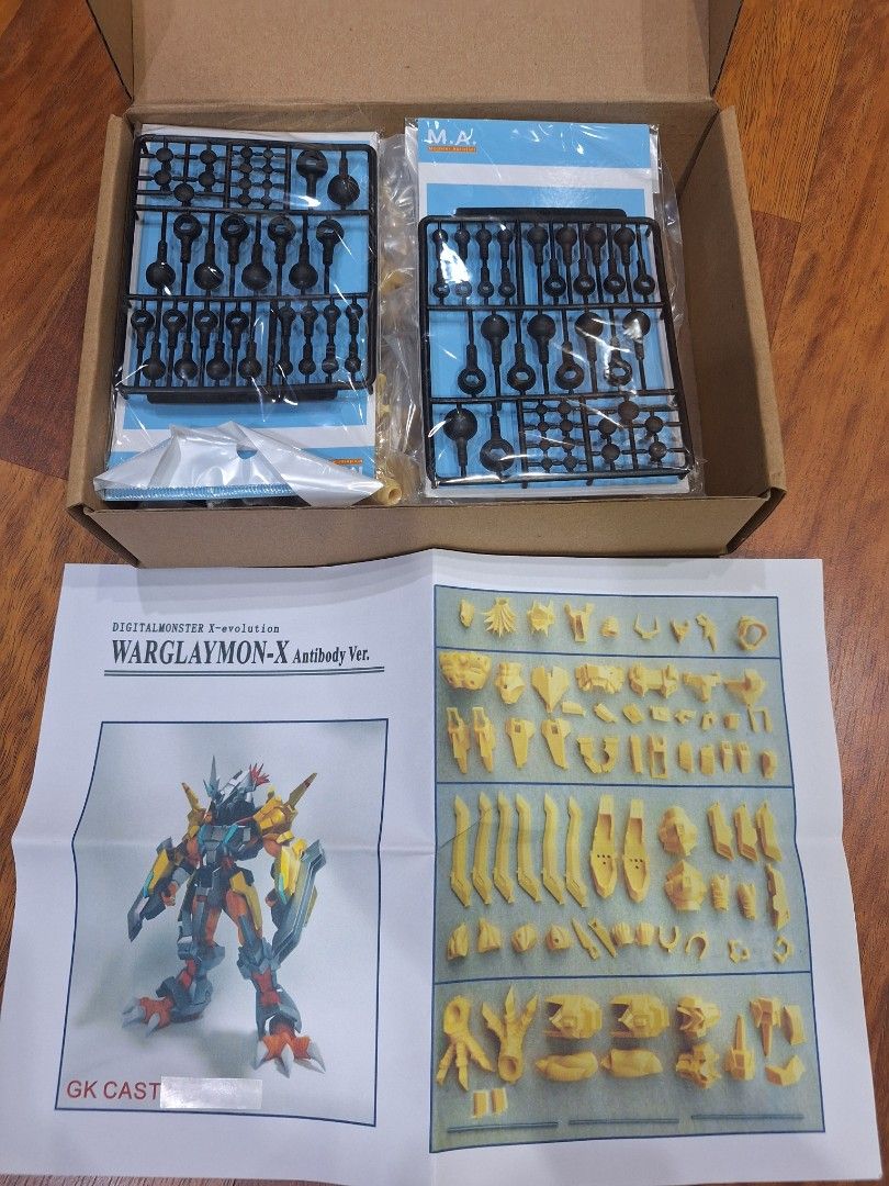 (RARE) Digimon Wargreymon-X Antibody Ver. GK Cast Model Kit, Hobbies ...