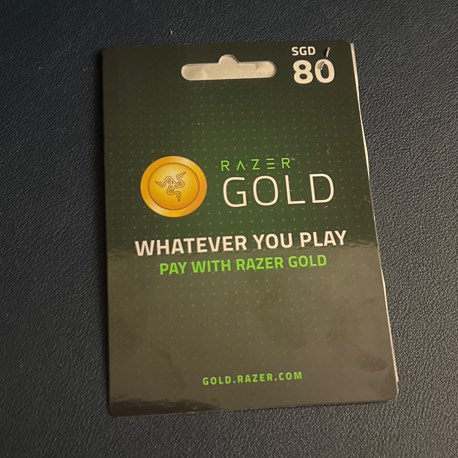 Razer Gold Card - SGD 80, Video Gaming, Gaming Accessories, Game Gift ...