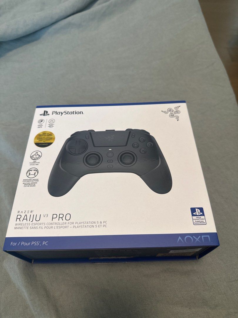 Razer Raiju V3 Pro Controller for PS5 & PC, Video Gaming, Gaming ...