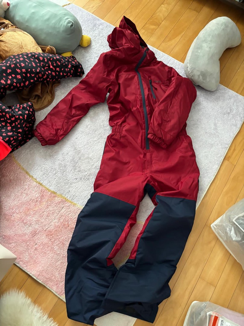 Red and Navy Blue Snowsuit, Babies & Kids, Babies & Kids Fashion on ...