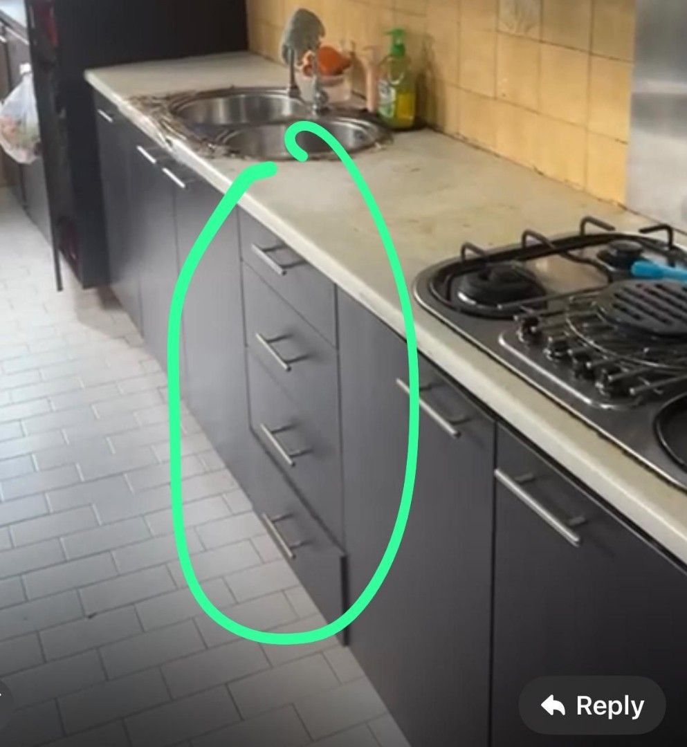 Repair, Restore, Repainting Kitchen Cabinet, Furniture & Home Living ...