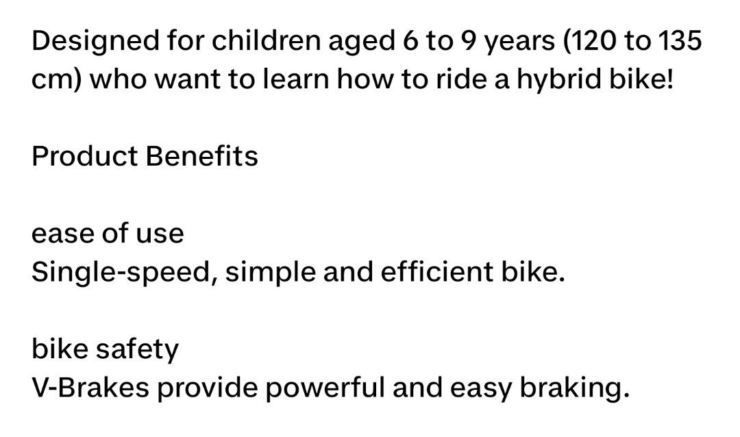 Riverside Kids' Hybrid Bike, Sports Equipment, Bicycles & Parts ...