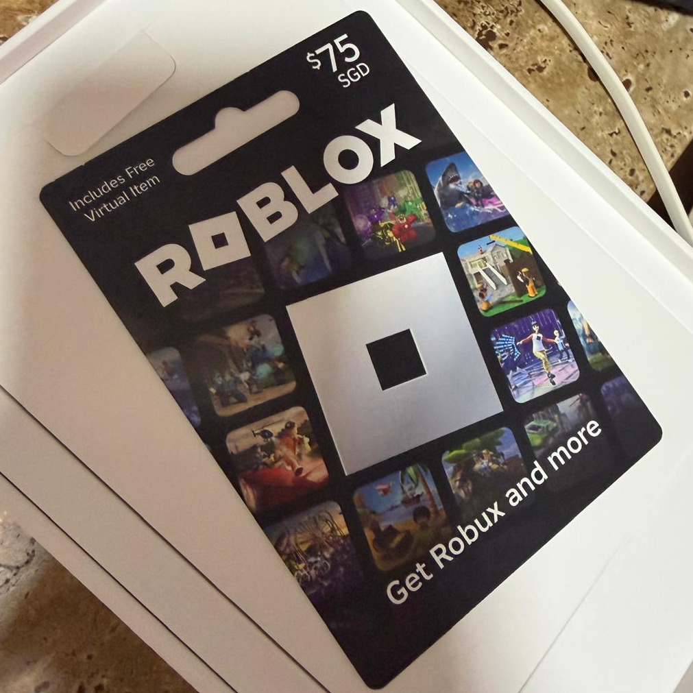 Roblox Gift Card - $75 SGD, Video Gaming, Gaming Accessories, Game Gift ...