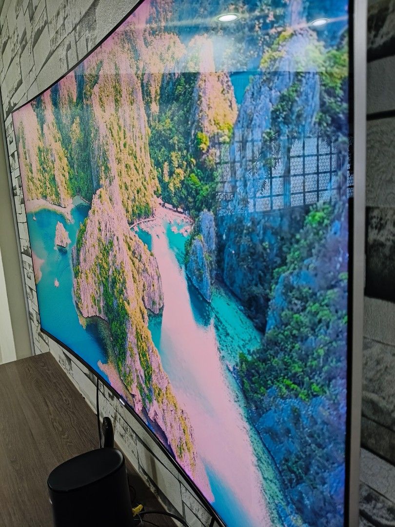 Samsung QLED 55 Inch Curved TV, TV & Home Appliances, TV ...