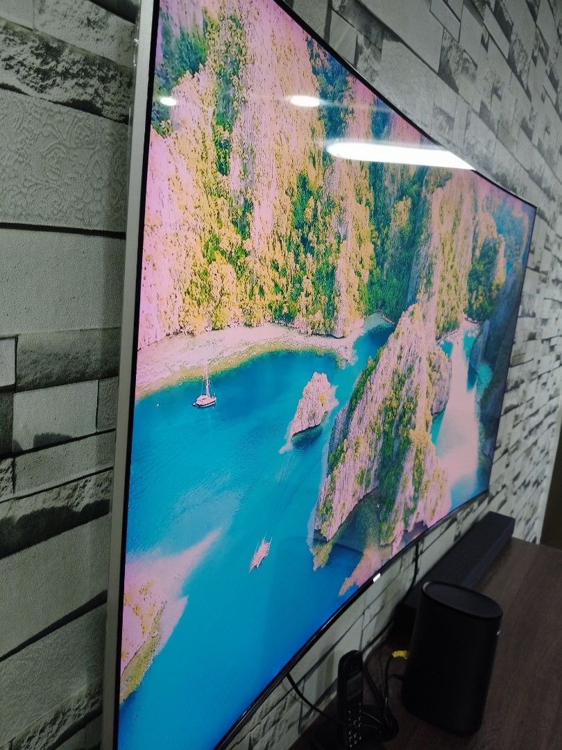 Samsung QLED 55 Inch Curved TV, TV & Home Appliances, TV ...