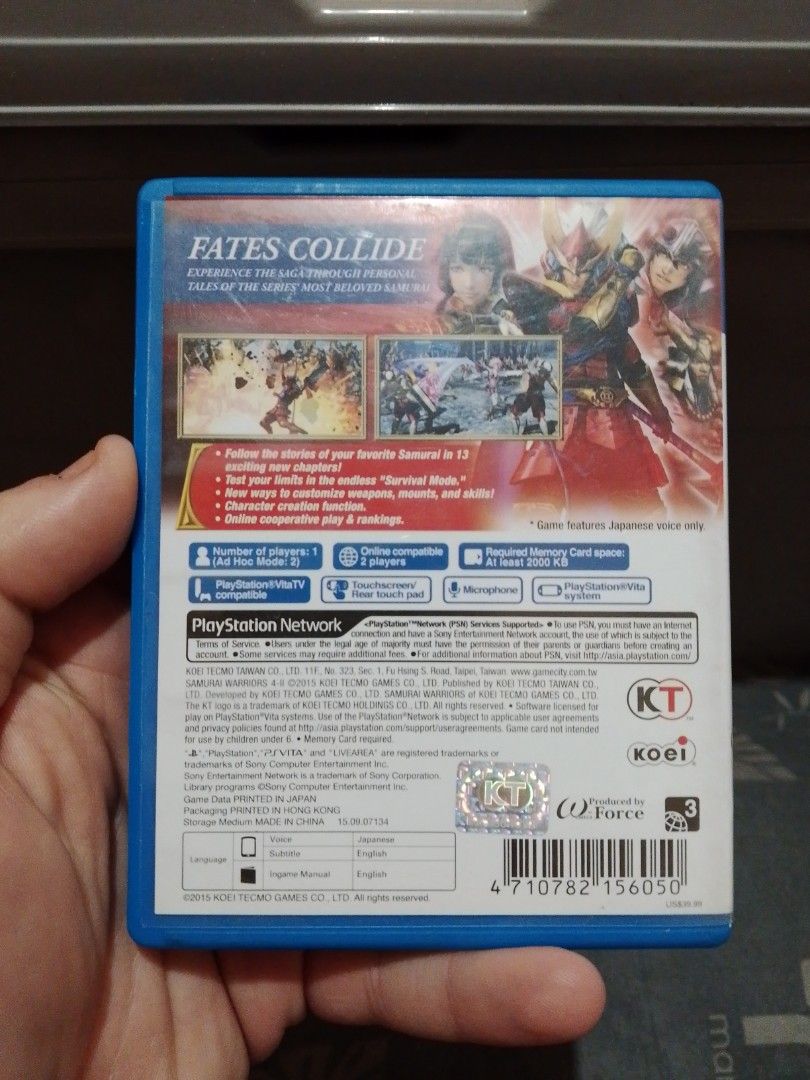 Rare Samurai Warriors 4-II PS Vita Game, Video Gaming, Video Games ...