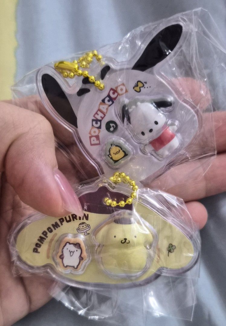 Sanrio 7-11 Pochacco & Pom Pom Purin Keychains, Hobbies & Toys, Toys ...