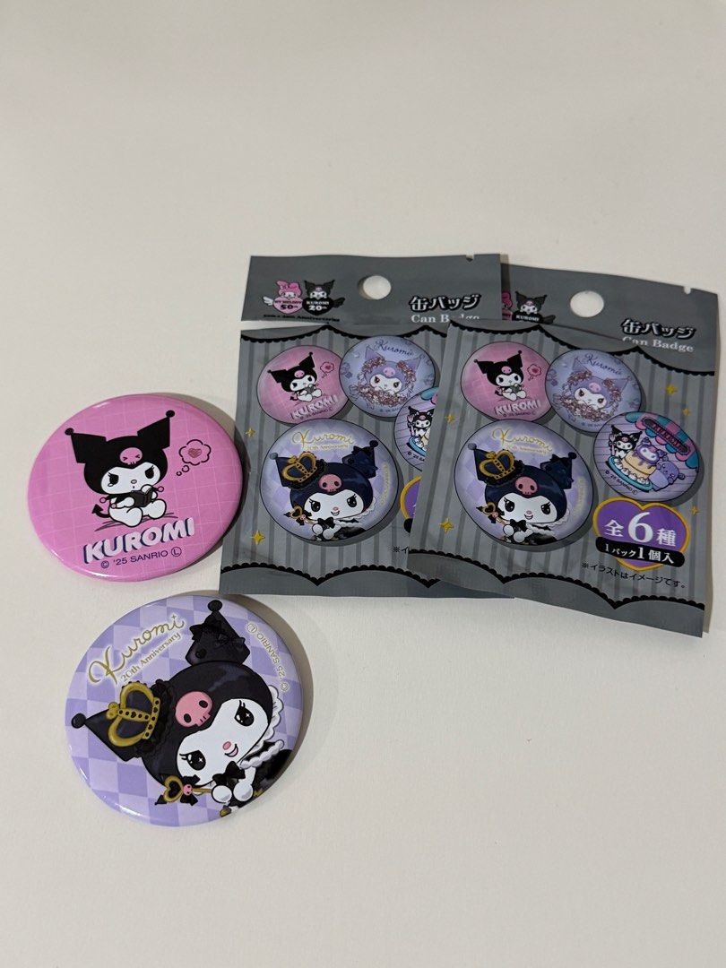Sanrio Kuromi Can Badge, Hobbies & Toys, Toys & Games on Carousell