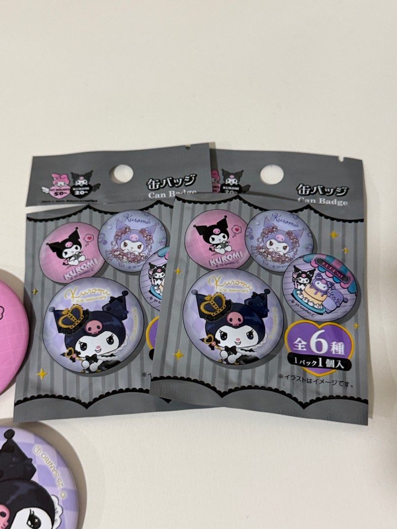 Sanrio Kuromi Can Badge, Hobbies & Toys, Toys & Games on Carousell
