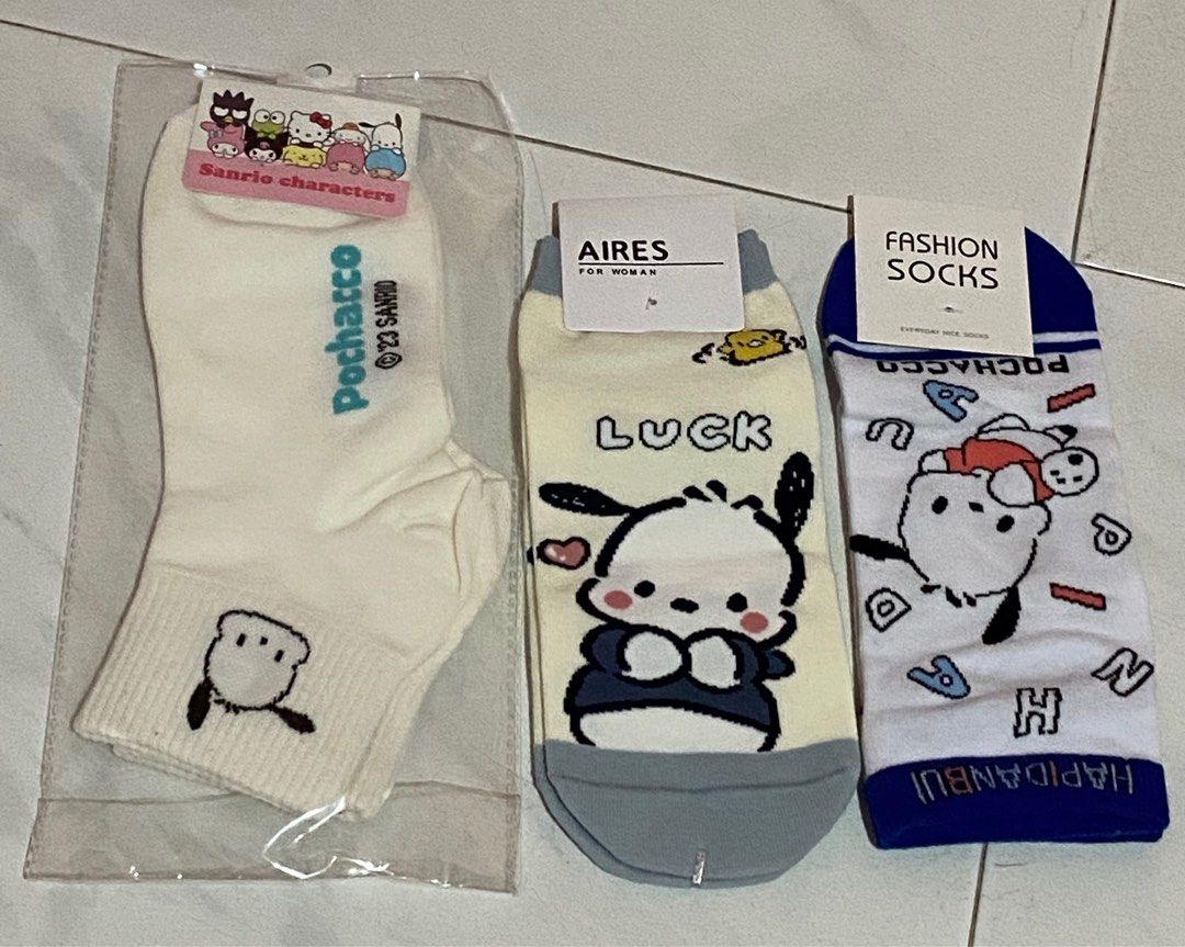 Sanrio Pochacco Socks, Women's Fashion, Watches & Accessories, Socks ...