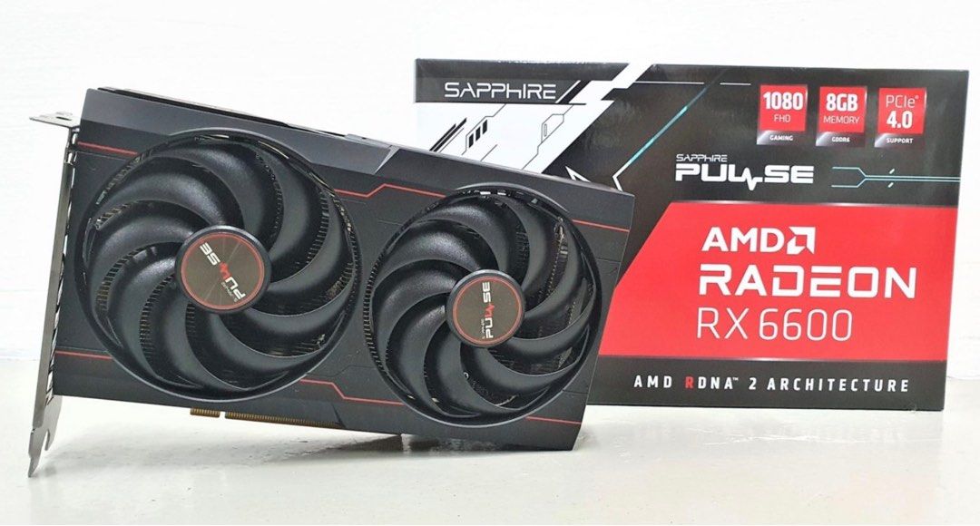 Sapphire Pulse AMD Radeon RX 6600 GPU, Computers & Tech, Parts ...