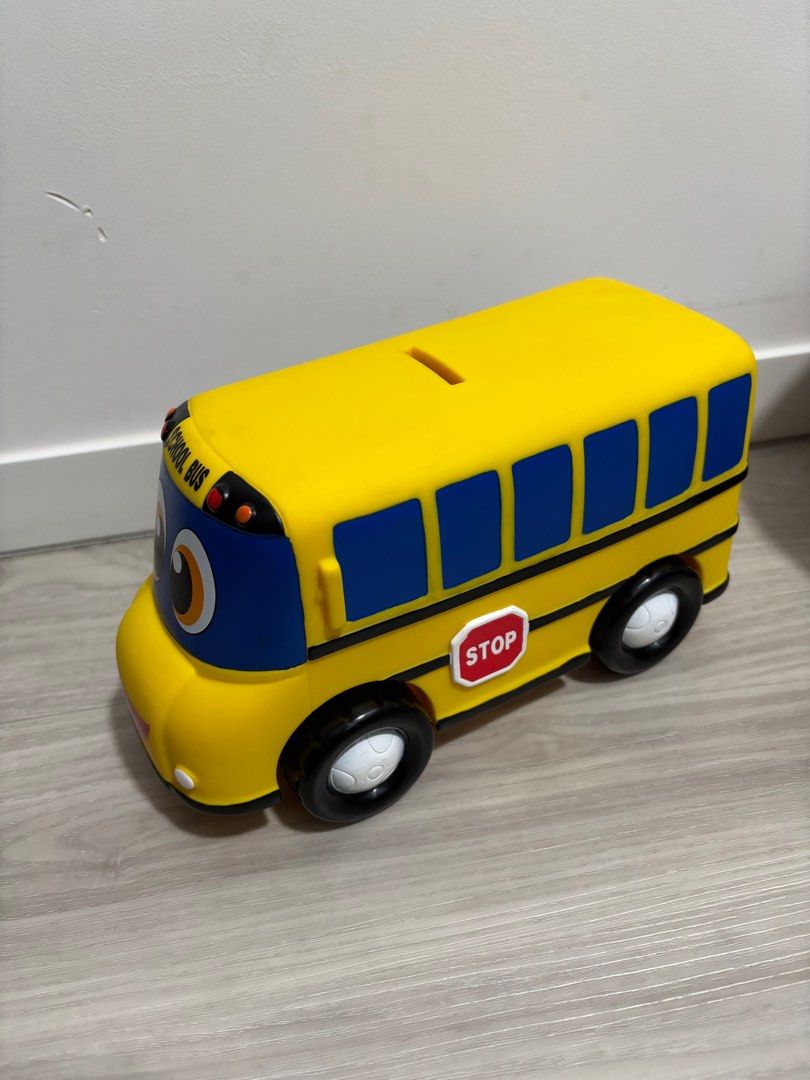 School Bus Coin Piggy Bank (From HK), Hobbies & Toys, Toys & Games on ...