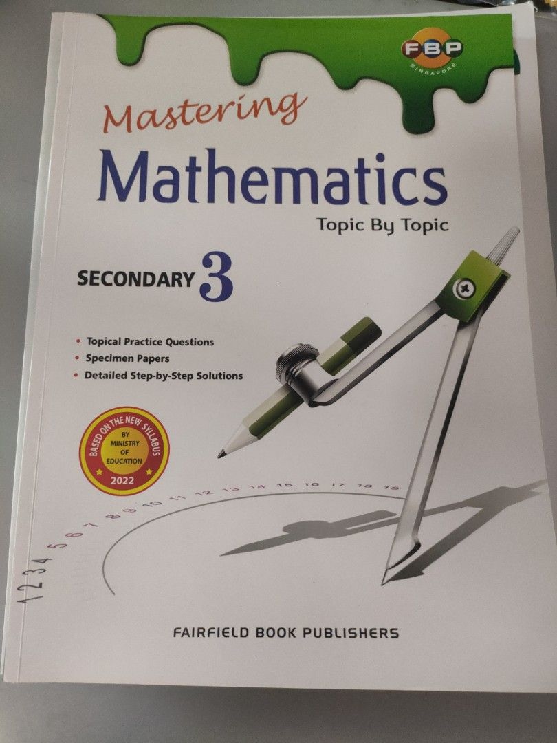 Secondary 3 Mastering Mathematics Textbook, Hobbies & Toys, Books ...