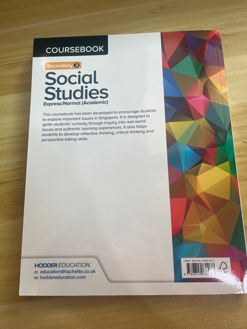 Secondary 3 Social Studies Coursebook, Hobbies & Toys, Books ...