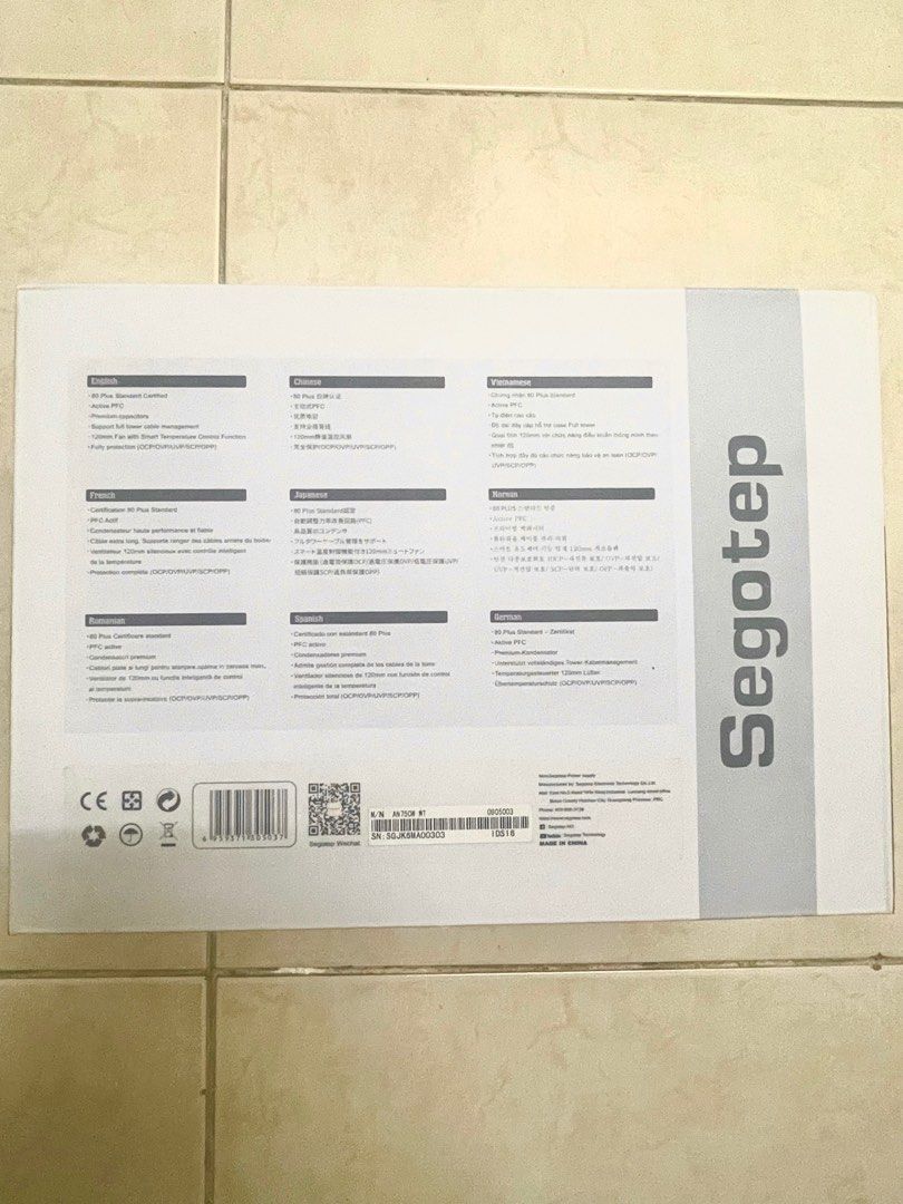 Segotep AN750W White Power Supply, Computers & Tech, Parts ...