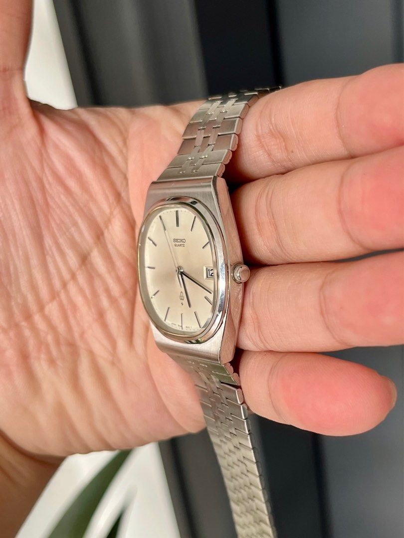 Seiko Chariot TV Tank Quartz White Dial Vintage Men Watch Ref. 7830 ...