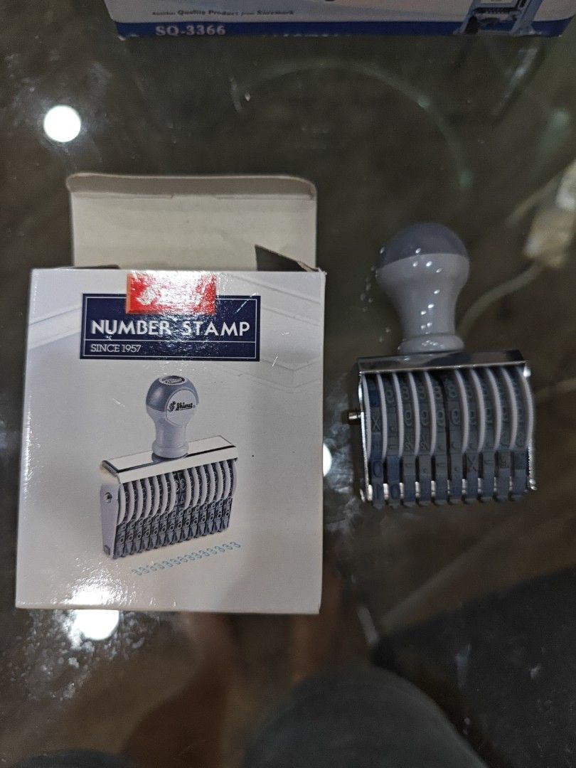 Shiny Number Stamp, Hobbies & Toys, Stationery & Craft, Stationery ...