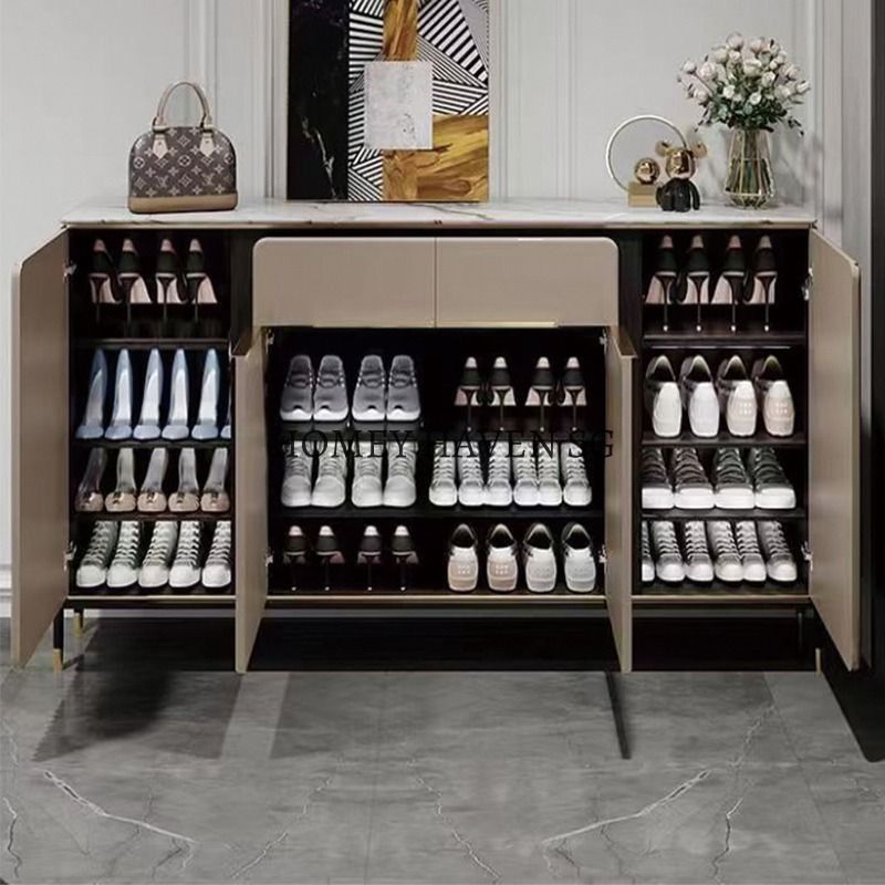 Shoe Cabinet👍🏻👍🏻Sintered Stone Top Shoe Rack/Storage Cabinet, Furniture ...