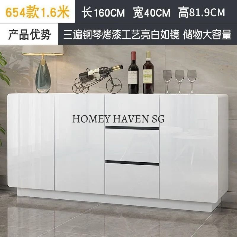 Sideboard/Storage Cabinet/👍🏻👍🏻 Free Installation-Multifunction Side ...