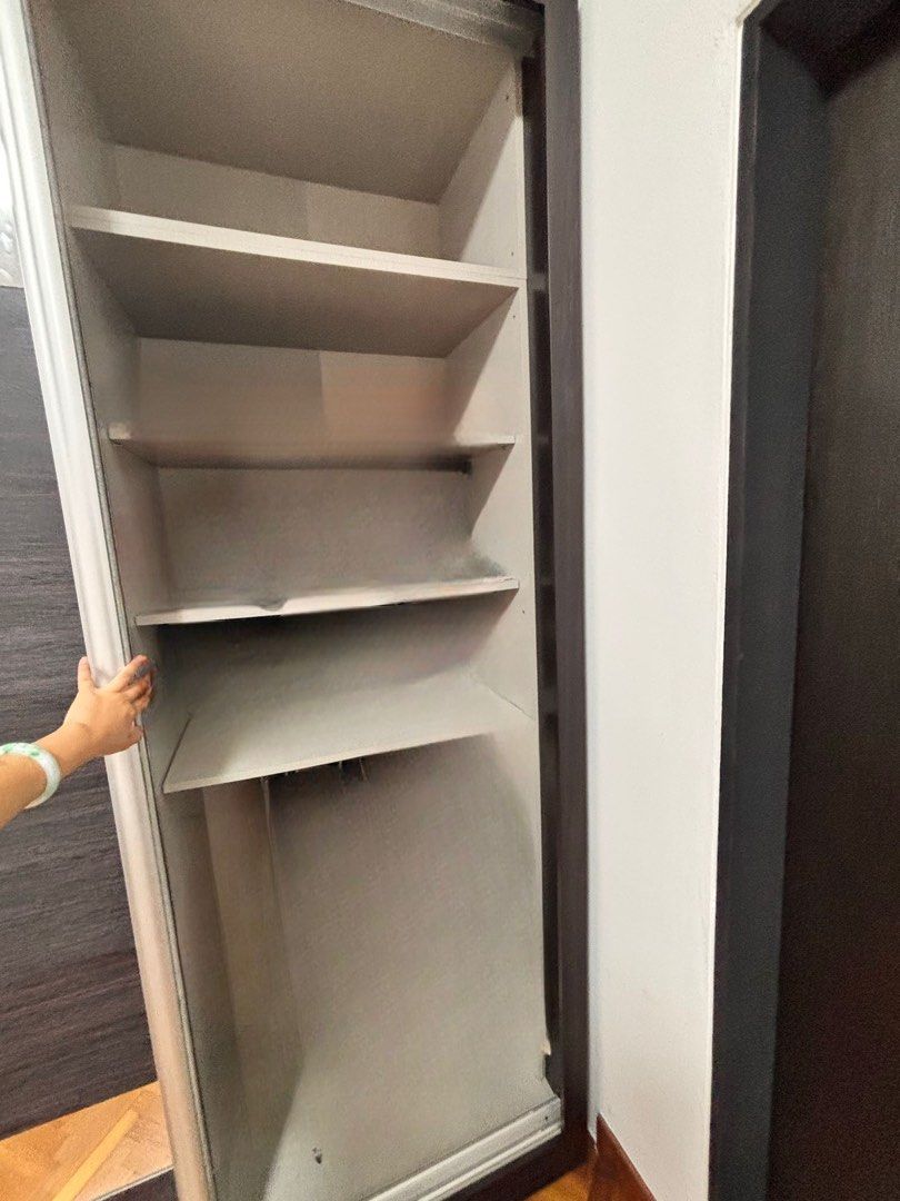 Sliding Door Wardrobe with Mirror, Furniture & Home Living, Furniture ...