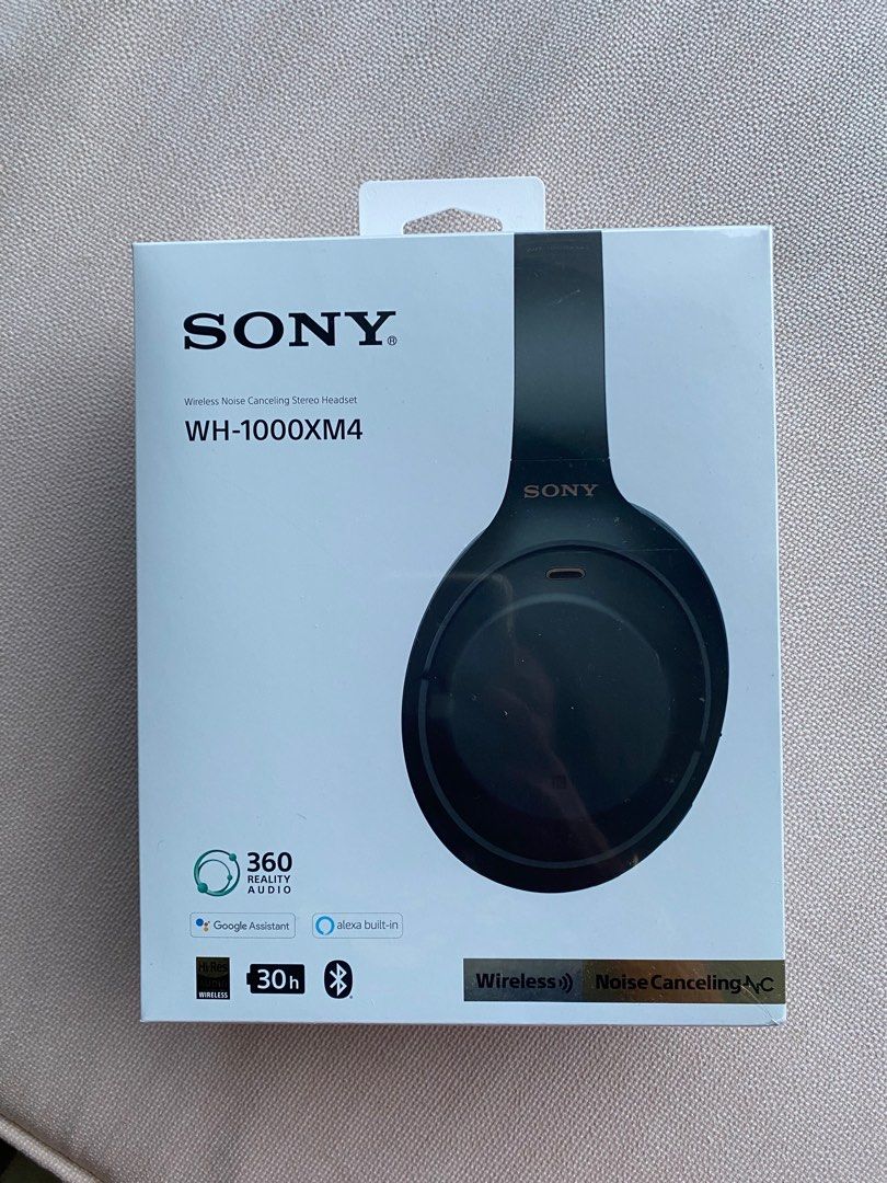 Sony WH-1000XM4 Wireless Noise Cancelling Headphones - Midnight Blue ...