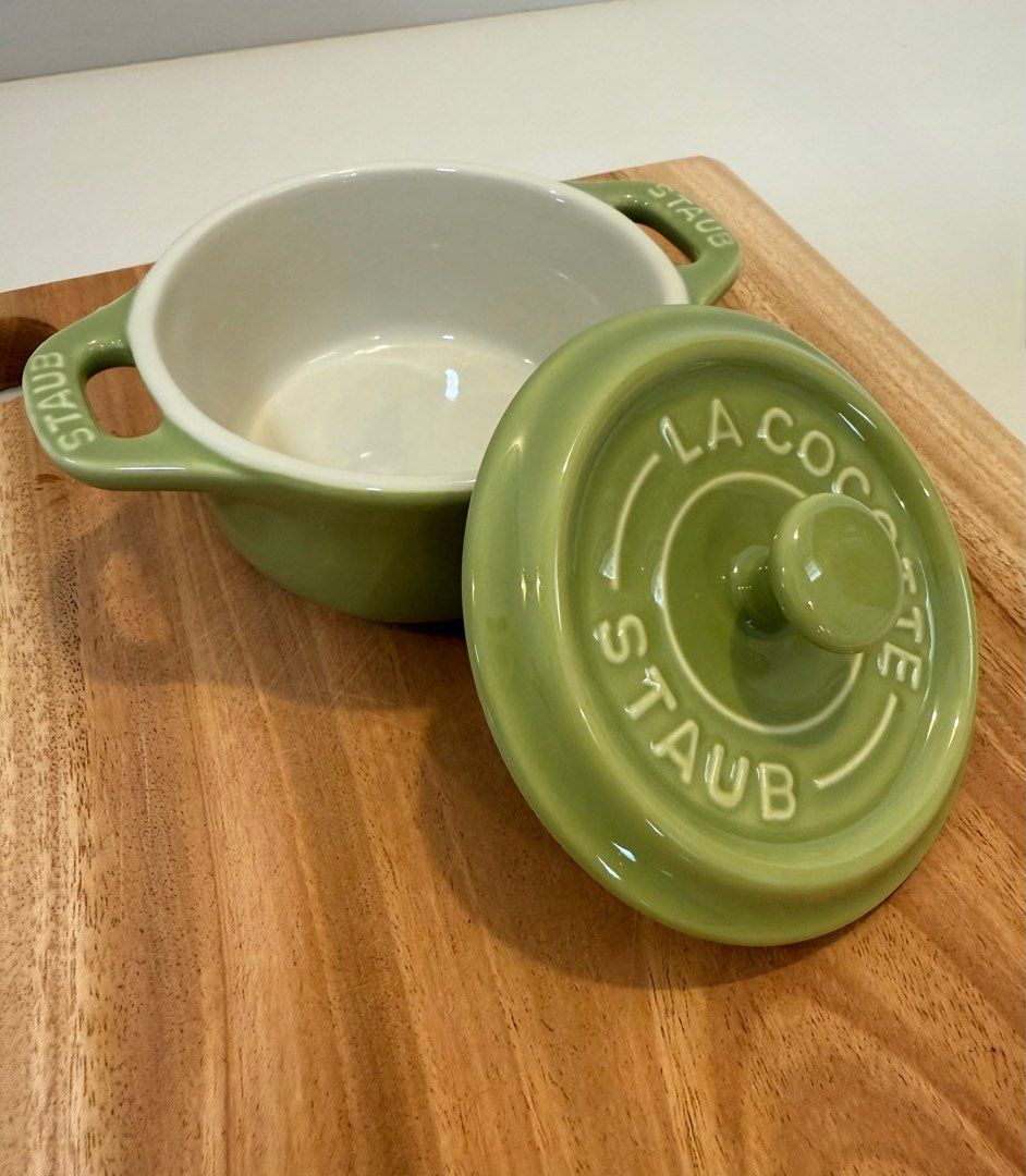Staub La Cocotte Mini Round 10cm - Lt Green, Furniture & Home Living ...