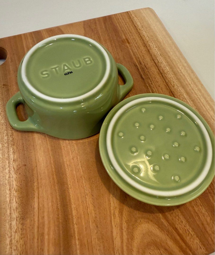 Staub La Cocotte Mini Round 10cm - Lt Green, Furniture & Home Living ...