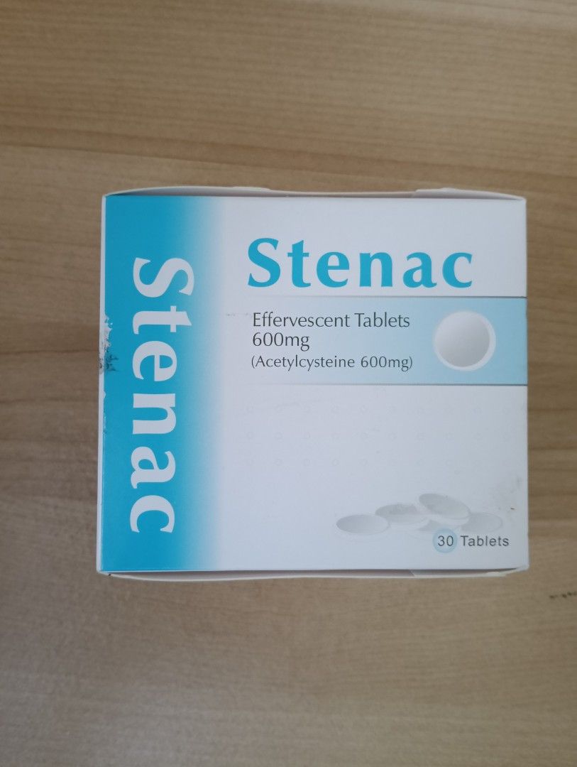 Stenac Effervescent Tablets 600mg, Health & Nutrition, Medical Supplies ...
