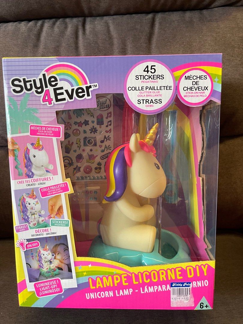 Style 4 Ever DIY Unicorn Lamp, Hobbies & Toys, Toys & Games on Carousell
