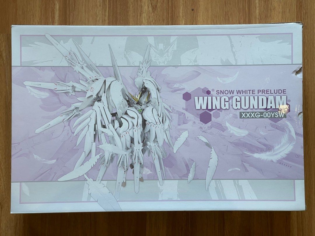 Supernova MG 1/100 Wing Gundam Snow White Prelude, Hobbies & Toys ...