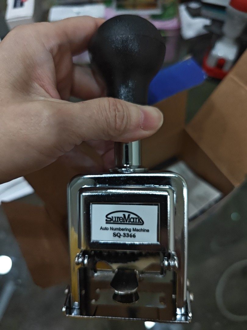 SureMark SQ-3366 Auto Numbering Machine, Hobbies & Toys, Stationery ...
