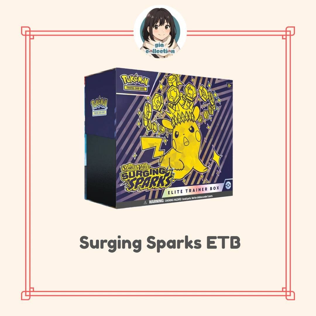 Surging Sparks ETB Elite Trainer Box Pokemon TCG, Hobbies & Toys, Toys ...