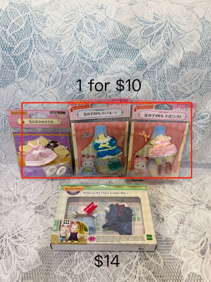 Sylvanian Families Dress Up Sets - Various, Hobbies & Toys, Toys ...