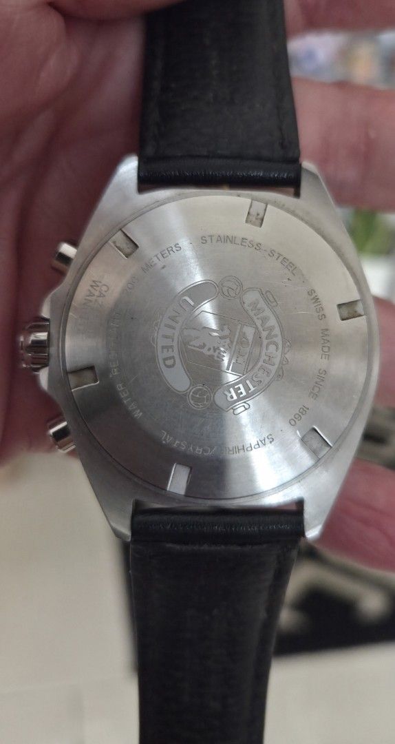 Tag Heuer Manchester United Chronograph Watch, Luxury, Watches on Carousell