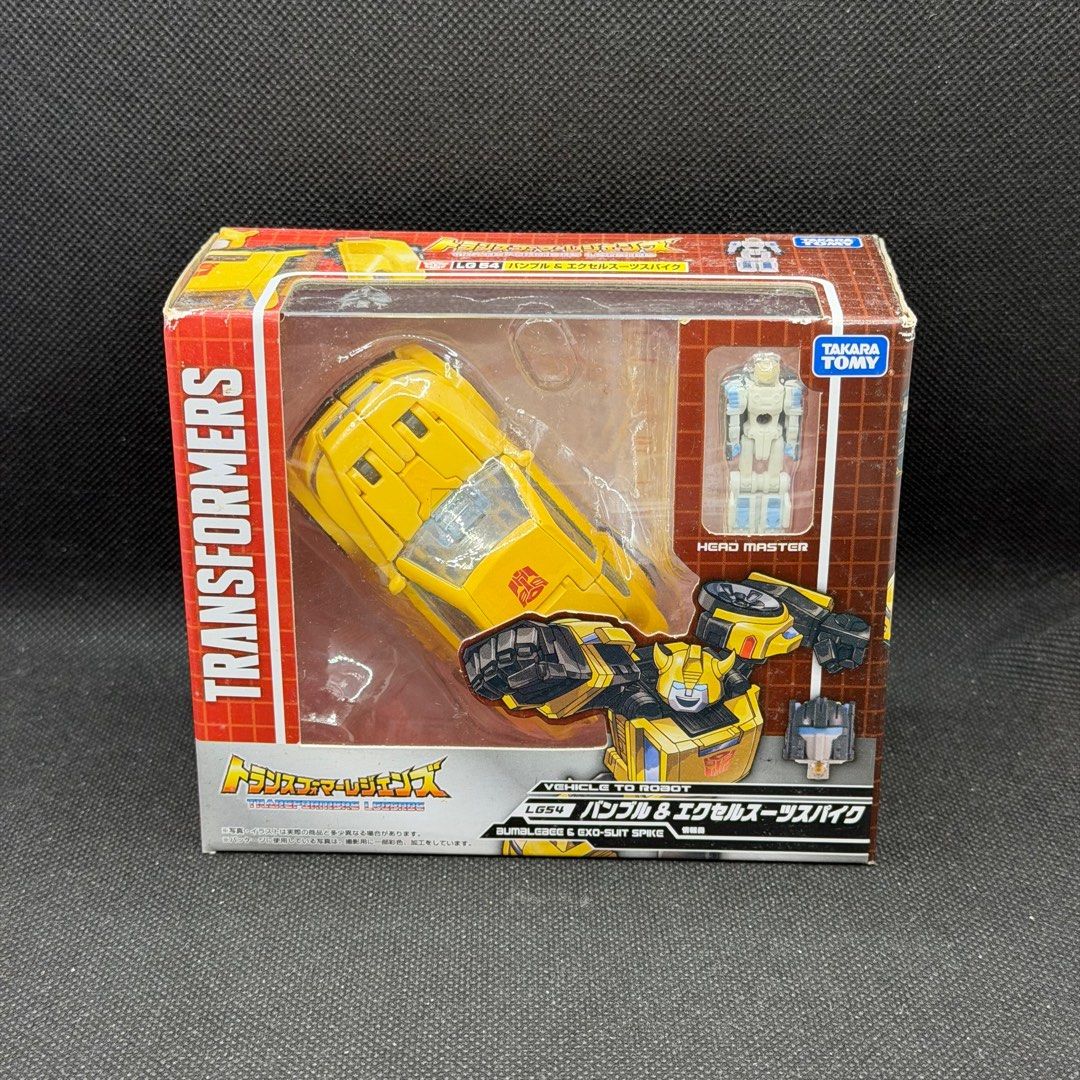 Takara Tomy Transformers Legends LG-54 Bumblebee & Exo-suit Spike ...