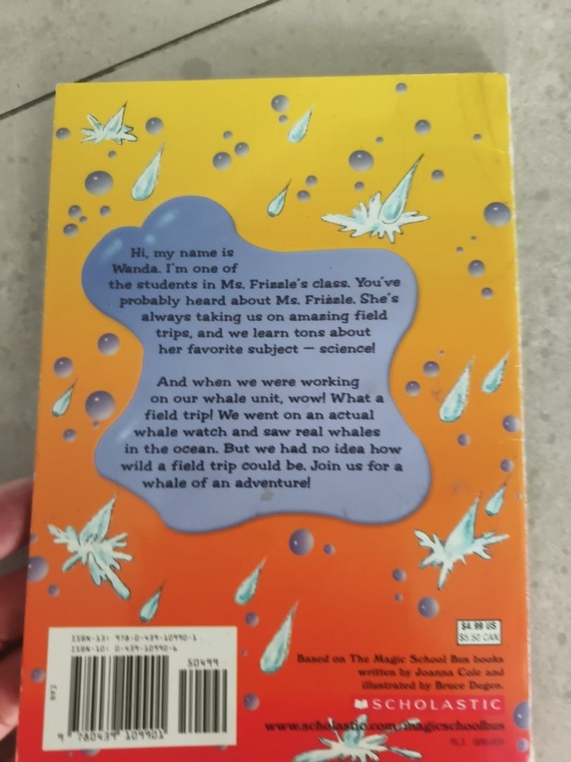The Magic School Bus Chapter Book: The Wild Whale Watch, Hobbies & Toys ...