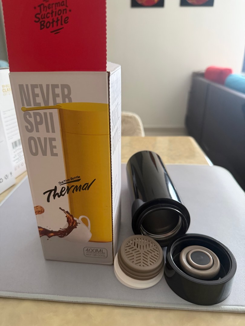 Thermal Suction Bottle - 400ml, Furniture & Home Living, Kitchenware ...